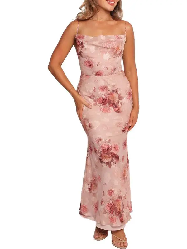 PETAL & PUP Esmerelda Floral Gown - Rose Print