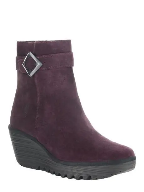 Fly London Yuji Wedge Bootie - Purple