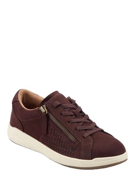 Earth Netta Zip Up Sneaker - Dark Red