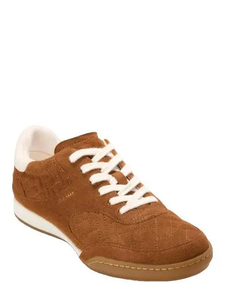 Cole Haan Grandpro Jazlyn Sneaker - Tobacco Suede/ivory
