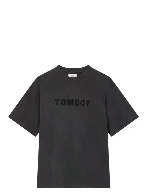 STUDIO TOMBOY Cotton Logo T-shirt - Grey