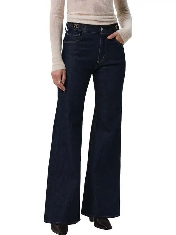 Citizens Of Humanity Kimberly Side Tab Flare Jeans - Helia Dark Indigo