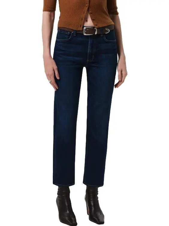 Citizens Of Humanity Caia High-waist Straight Leg Ankle Jeans - Dakota Medium Indigo