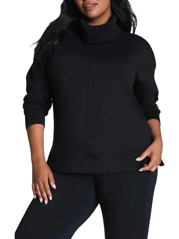 Spanx Air Essentials Tunic Sweatshirt - Very Black