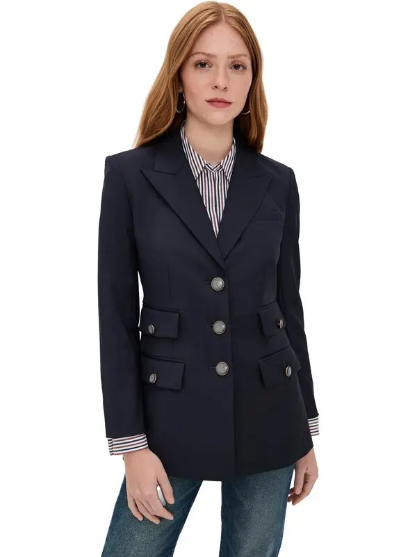 Veronica Beard Nalani Dickey Jacket - Navy