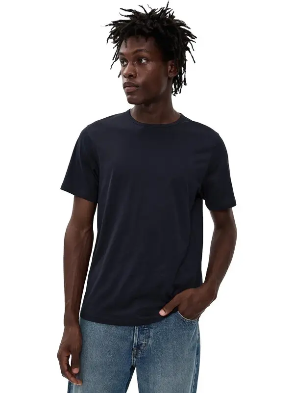 Theory Precise Cotton Tee - Eclipse