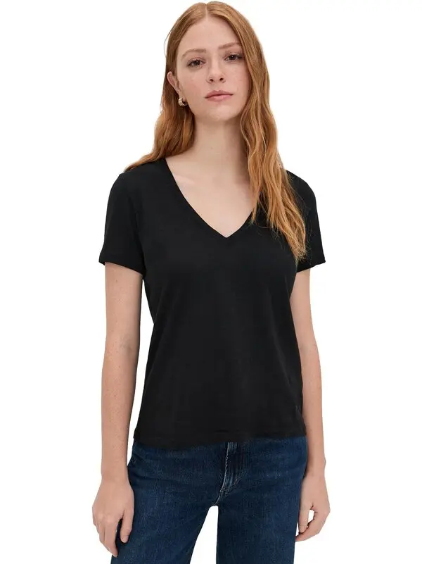 Madewell Relaxed V-neck T-shirt - Jet Black