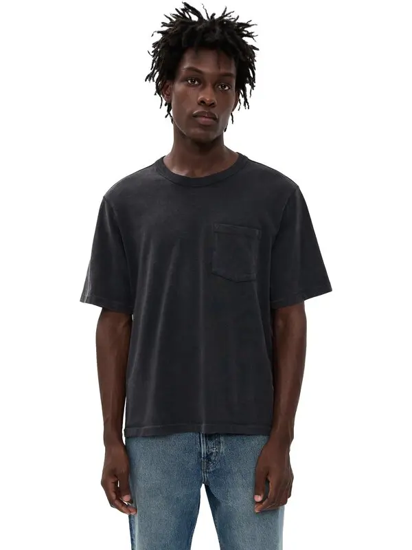 CORRIDOR Garment Dyed Tee - Black