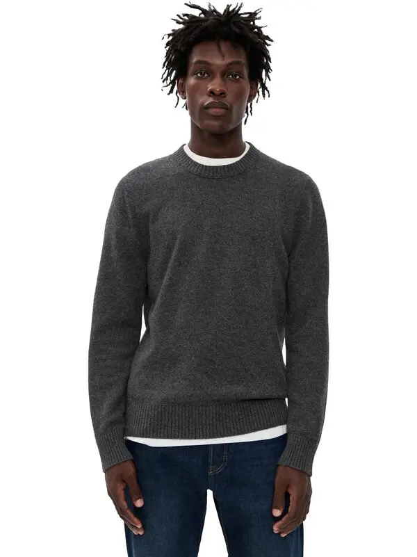 Vince Cashmere Blend Crew Neck Sweater - H Charcoal