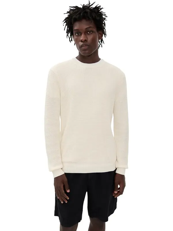 Faherty Brand Crewneck Sweater - White Shell