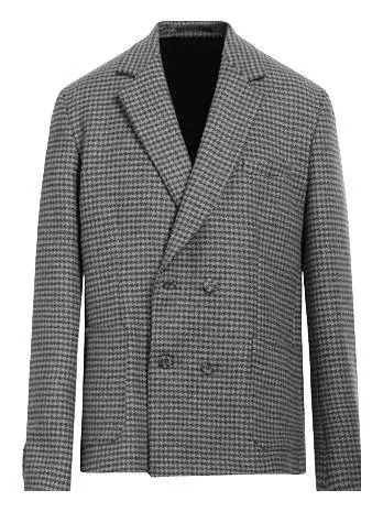 Officine Générale Houndstooth Virgin Wool Blazer - Grey