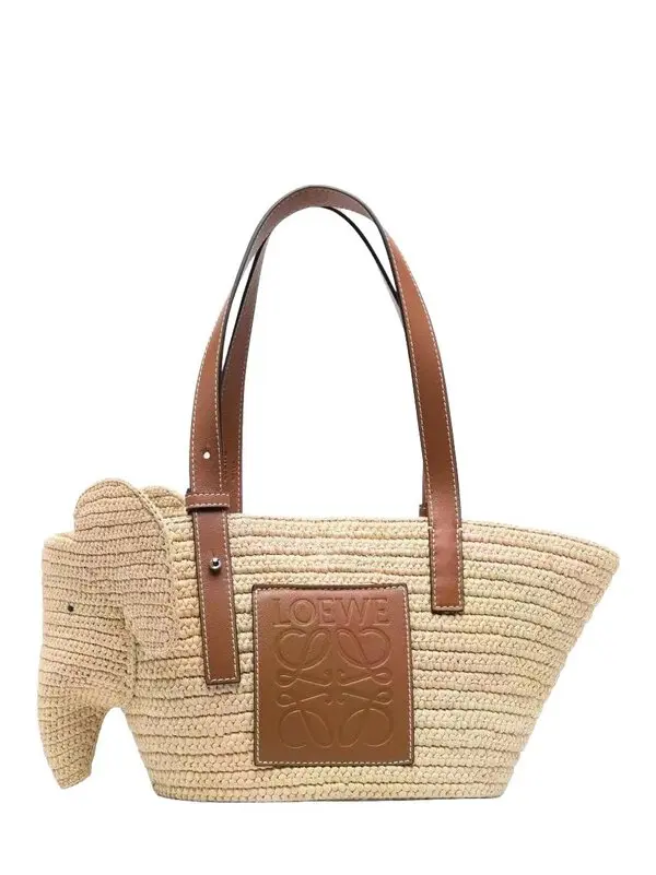 Loewe Elephant Shoulder Bag - Neutrals