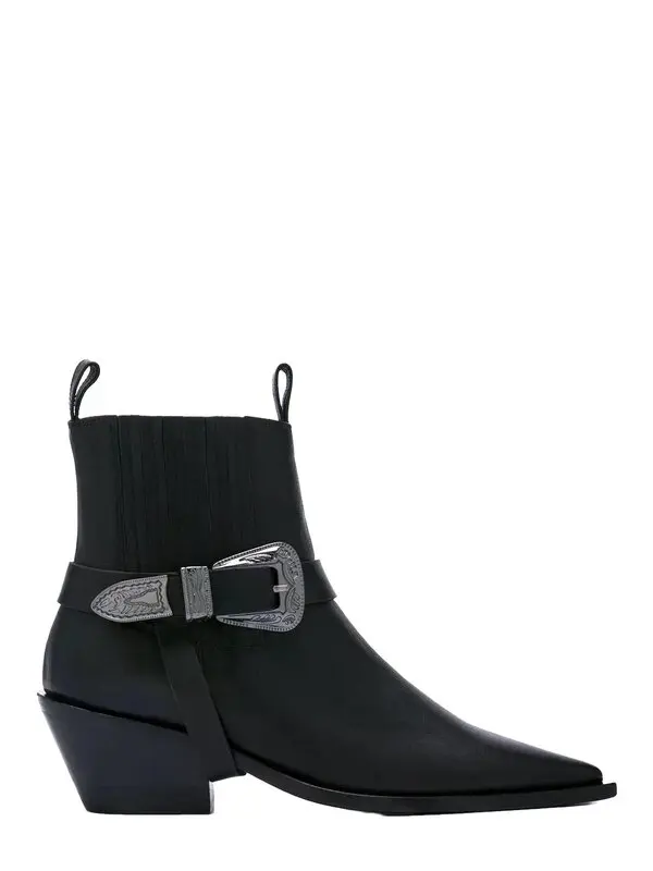 ANINE BING Pointed Ankle Boots - Black