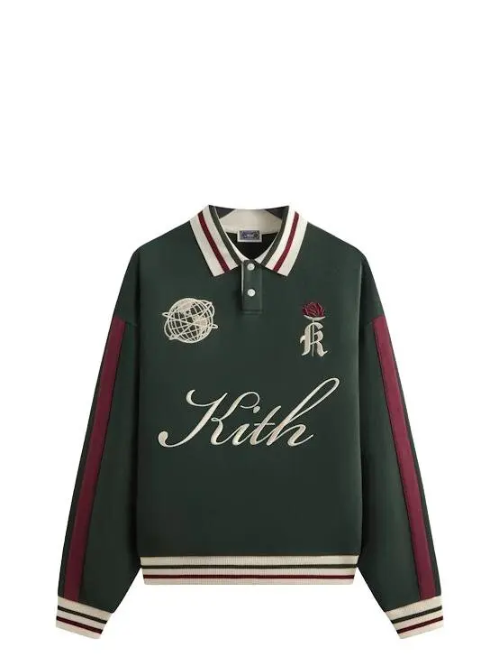 Kith Script Nelson Collared Pullover - Stadium