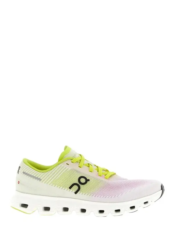 On Running Cloud 6 Push Sneakers - Petal/lime