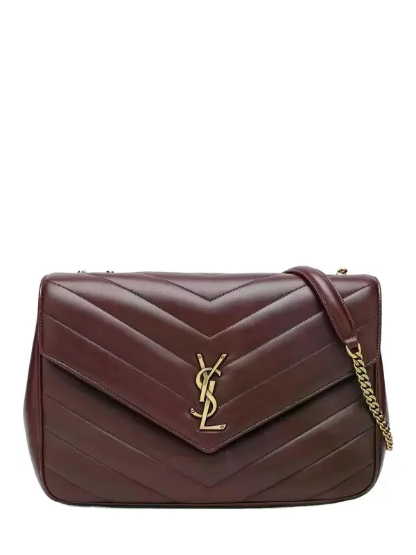 Saint Laurent Loulou Large Shoulder Bag - Red