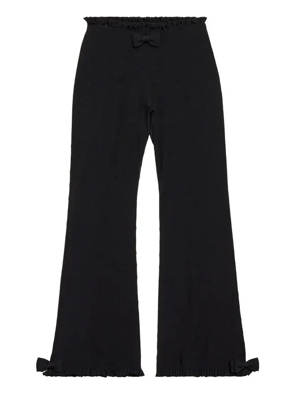 Balenciaga Flared Capri Pants - Black