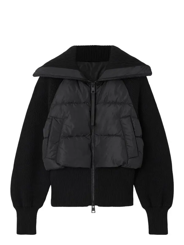 Canada Goose Hybridge Astoria Wool-trimmed Jacket - Black