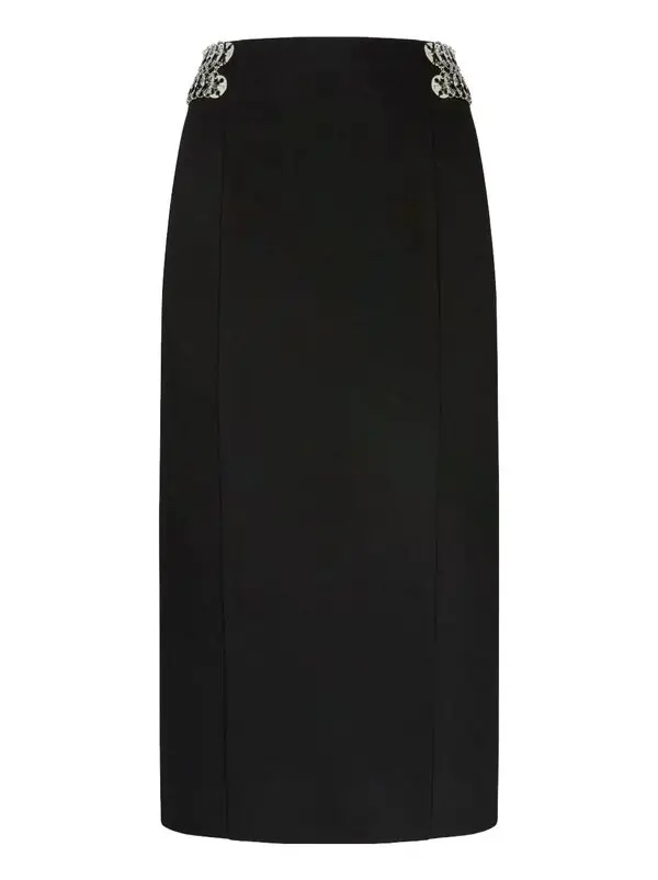 Pinko Chain-embellished Pencil Skirt - Black