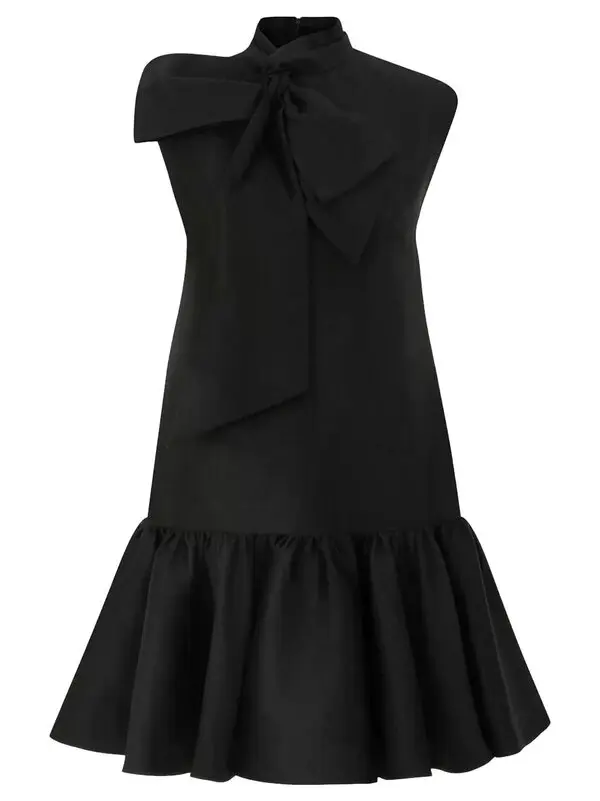 Zimmermann Tie-neck Mini Dress - Black