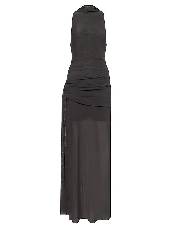 Bec & Bridge Blaine Drape Stretch-woven Maxi Dress - Cedar