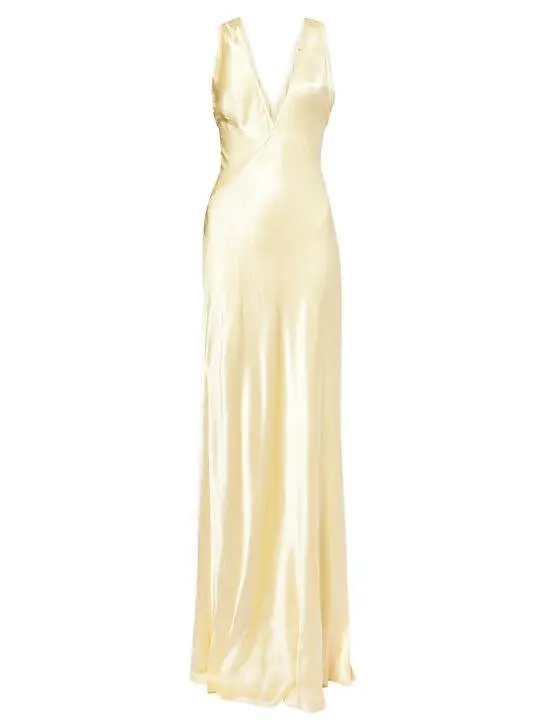 Bec & Bridge Elisia Twist Woven Maxi Dress - Butter