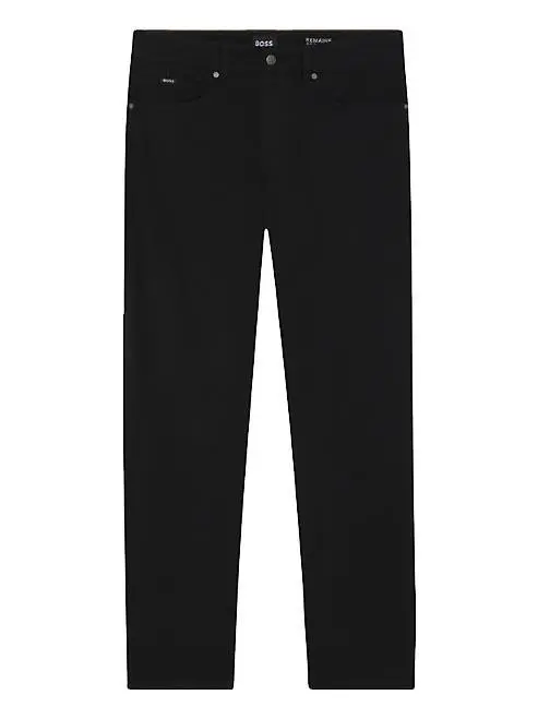 Hugo Boss Regular-fit Stretch-denim Jeans - Black