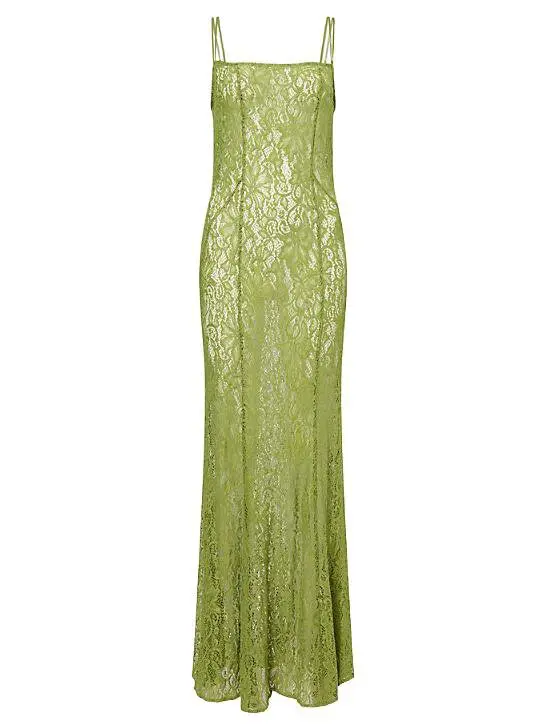 AMY LYNN Sahar Lace Maxi Dress - Olive