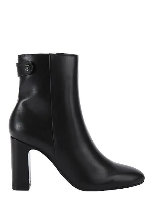 Kurt Geiger Trix Faux-leather Heeled Ankle Boots - Black