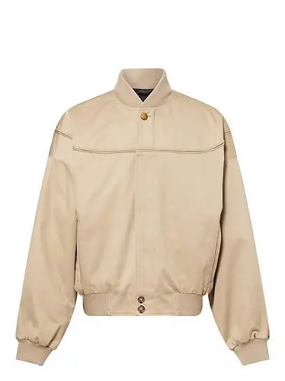 WILLY CHAVARRIA Gas Station Oversized Bomber Jacket - Travertine