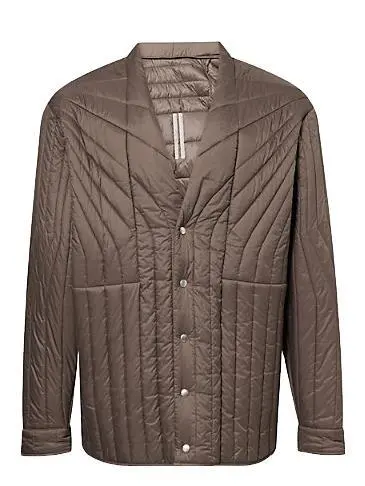 Rick Owens Quilted Liner Padded Shell Jacket - Dark Dust