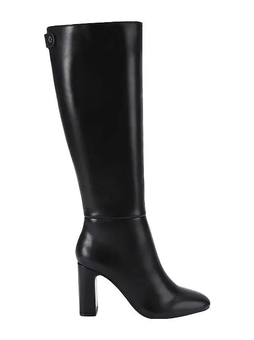 Kurt Geiger Trix Faux-leather Heeled Knee-high Boots - Black
