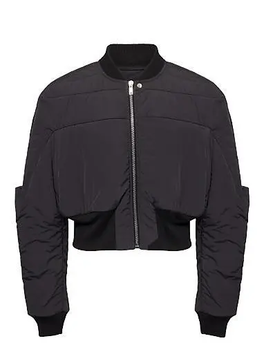 Rick Owens Girded Padded Shell Bomber Jacket - Black
