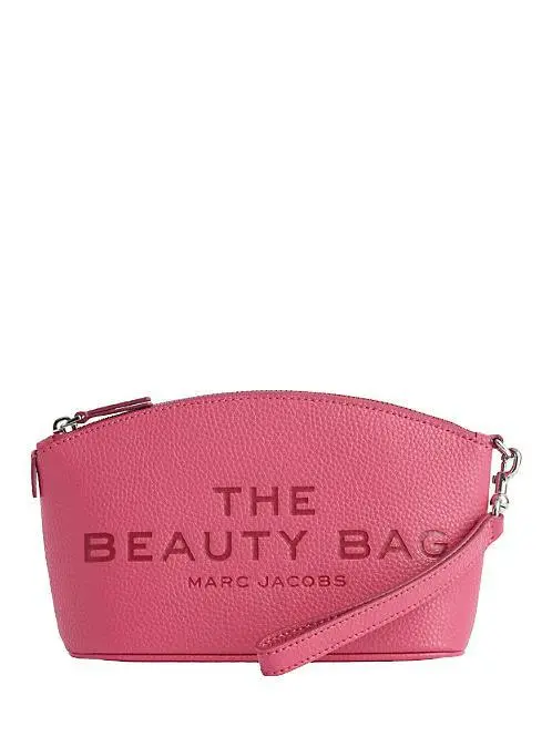 Marc Jacobs Leather Pouch With Wristlet - Raspberry Pink