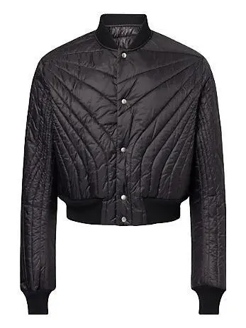Rick Owens Quilted Flight Shell Bomber Jacket - Black