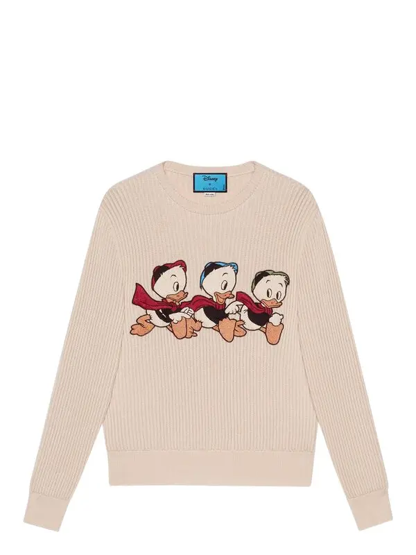 Gucci X Disney Donald Duck Wool Sweater - Tan