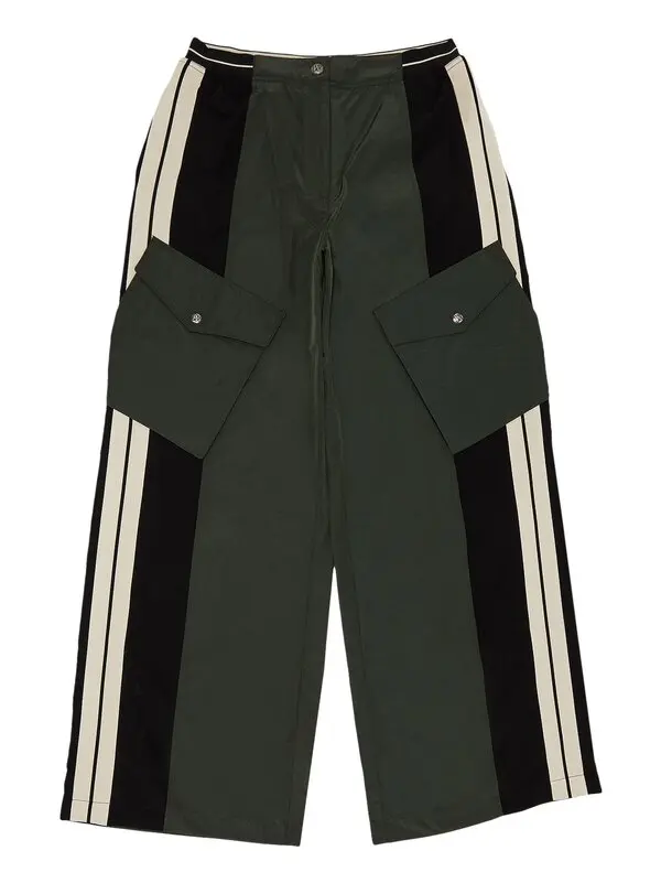Palm Angels Colorblock Cargo Pants - Green