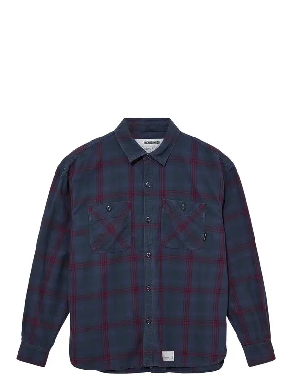 NEIGHBORHOOD Savage Tartan Check Long-sleeve Shirt - Blue
