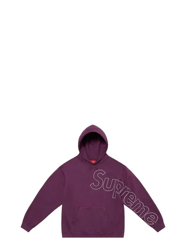 Supreme Reflective Hooded Sweatshirt - Purple