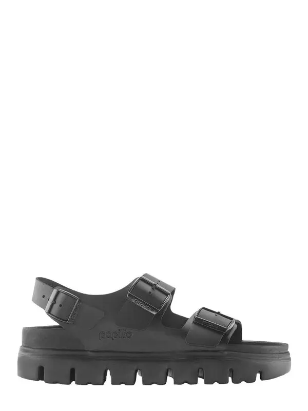 BIRKENSTOCK Milano Chunky Leather Sandals - Black