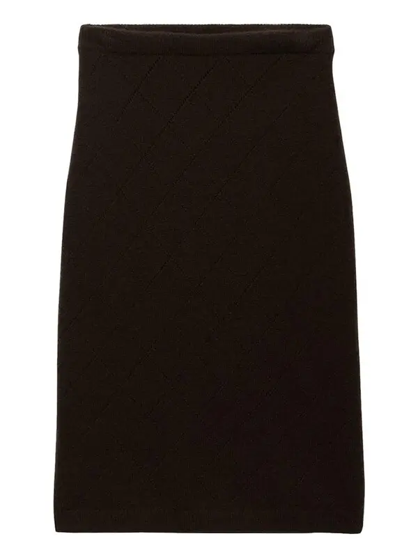 Prada Stretch Knit Pencil Skirt - Moro