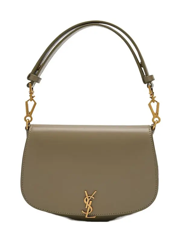 Saint Laurent Top-handle Bag In Smooth Leather - Thyme