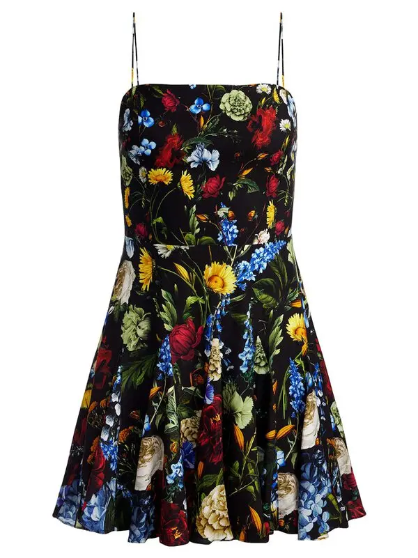 Alice + Olivia Ginny Floral Mini Dress - Social Hou