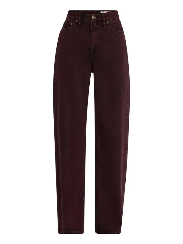 Rag & Bone Featherweight Logan Wide-leg Jeans - Brntb