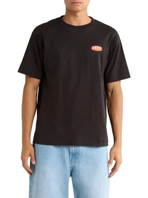 VANS Raised Up Cotton Graphic T-shirt - Black
