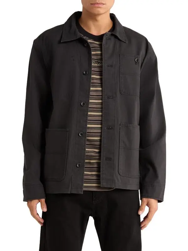 VANS Drill Cotton Canvas Chore Coat - Black