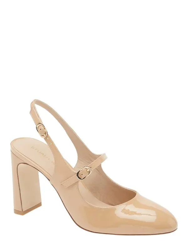STUART WEITZMAN Babette Mary Jane Slingback 85 - Adobe