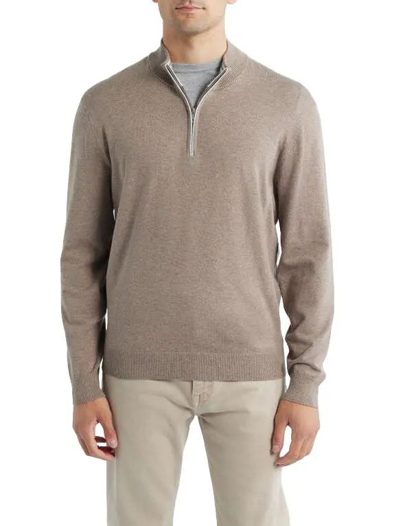 Johnnie-o Desmond Half Zip Sweater - Alpaca