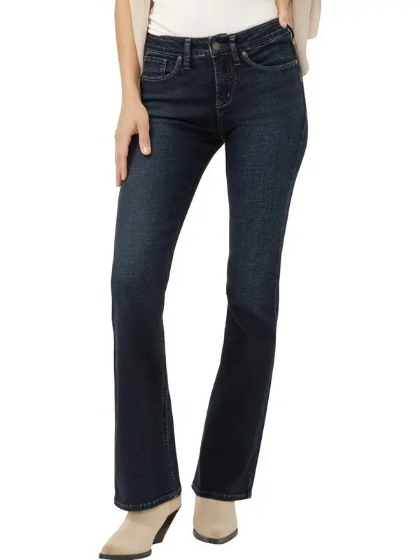 SILVER JEANS CO. Suki Curvy Mid Rise Bootcut Jeans - Amora