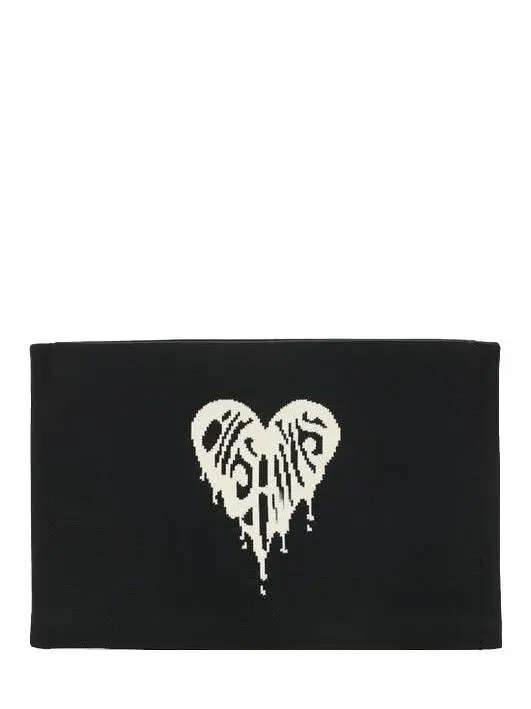 ALLSAINTS Izzy Heart Clutch - Black